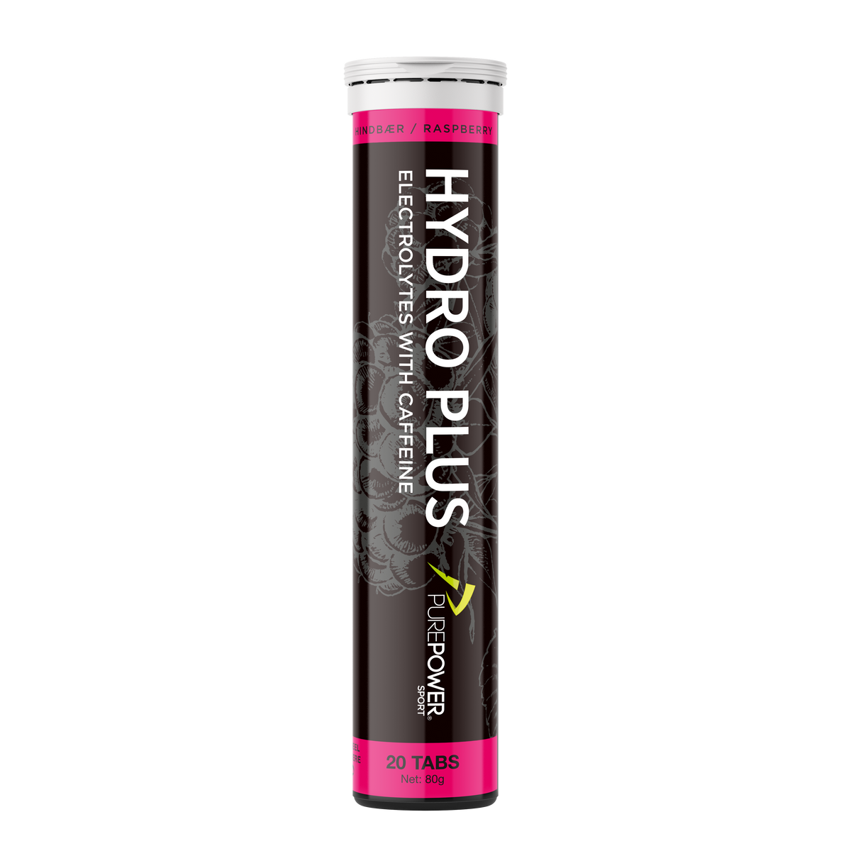 Hydro Plus hindbær 20 tabs – PurePower