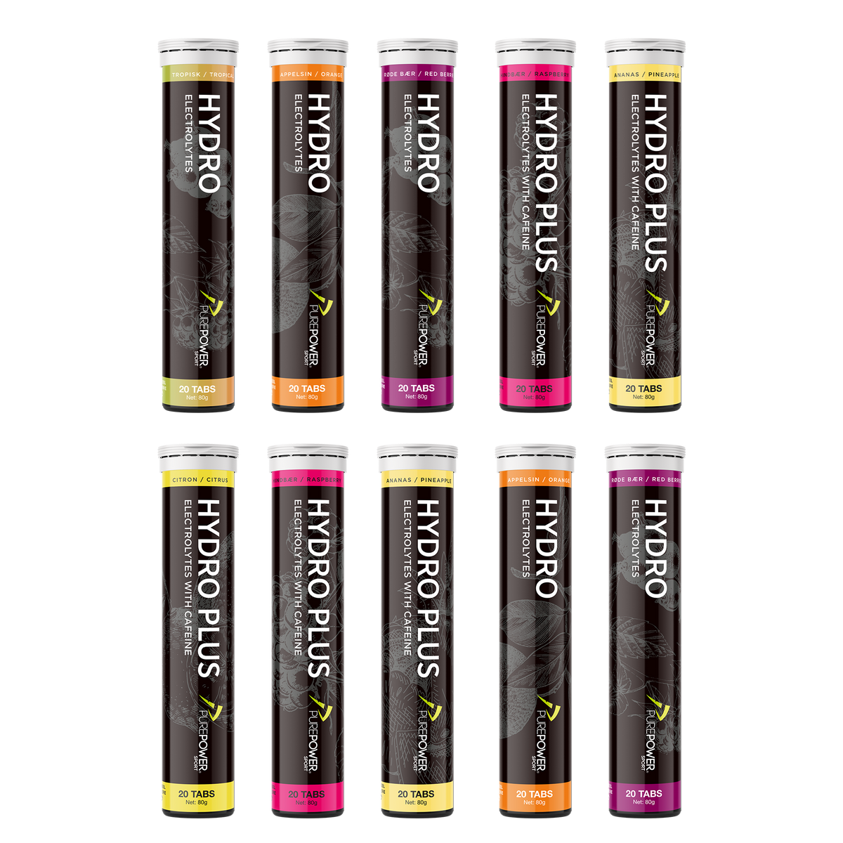 Hydro Tab elektrolytter - Mix 10 – PurePower