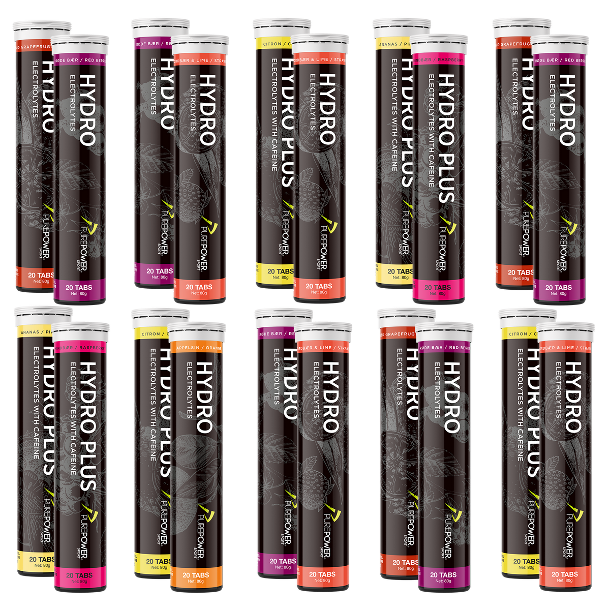 Hydro tab Elektrolytter - Mix 20 – PurePower